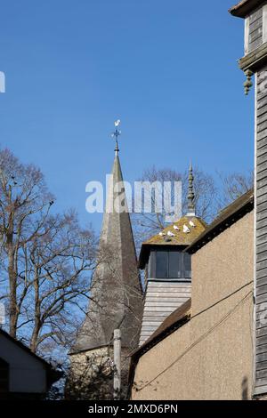 LINDFIELD, WEST SUSSEX, UK - FEBRUARY 01 : View of historical buildings ...