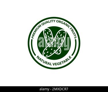 Green Cucumbers Label Packaging Design Templates, Hand Drawn Vector ...