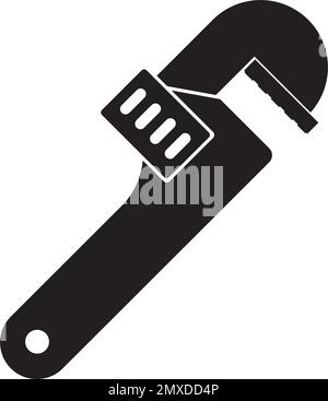 Plumber pipe icon flat vector. Water service. Tube sewage Stock Vector ...