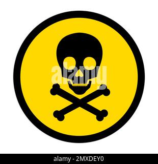 TOXIC text written on yellow-black grungy stamp sign Stock Photo - Alamy