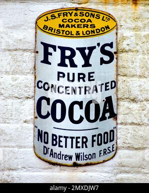 Fry's Cocoa sign Stock Photo - Alamy