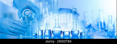 Multiple exposure of scientists doing sample analysis and laboratory ...