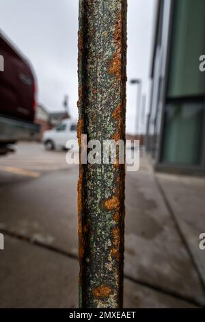 Rusty sign post Stock Photo - Alamy
