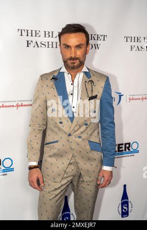 Peyman Umay attends the Seventh Annual Blue Jacket Fashion Show at ...