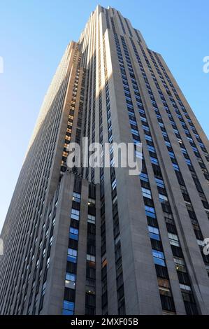 Architectural majesty: The iconic Rockefeller Center skyscraper stands ...