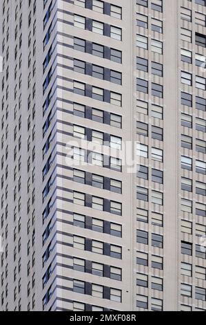 Close-up of the Chrysler Building's intricate Art Deco facade ...