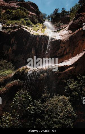 Salt del Robert Waterfall. Los Ports. Castellon province. Valencia ...