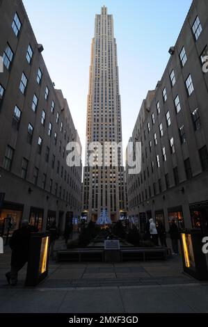 Architectural majesty: The iconic Rockefeller Center skyscraper stands ...
