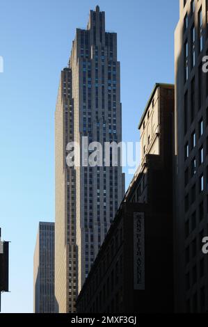 Architectural majesty: The iconic Rockefeller Center skyscraper stands ...