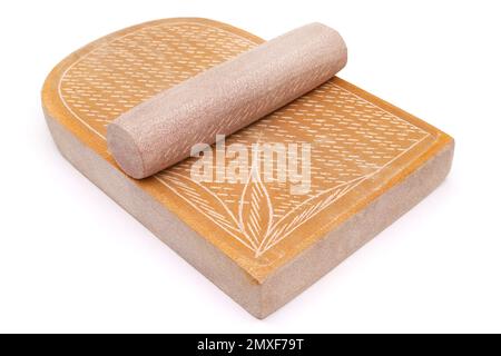 Traditional Spice grinder named as shil pata in Indain subcontinent Stock Photo - Alamy