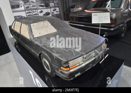 Moscow. The asymmetric ZIL-4101/4102 model at an exhibition 'Design ...