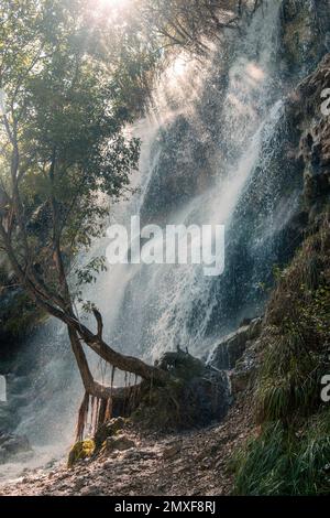Birth of the Pitarque river. Province of Teruel Stock Photo - Alamy