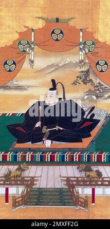 Portrait of Tokugawa Ieyasu (founder and first shogun of the Tokugawa ...