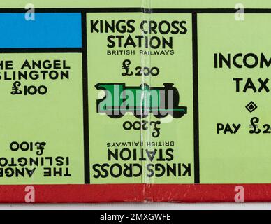Monopoly board game Kings Cross Station British Railways £200 with The ...