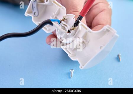 Assembly EU schuko power plug standard type f connector for Europe ...