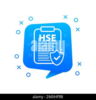 HSE banner web icon vector illustration for Health Safety Environment ...