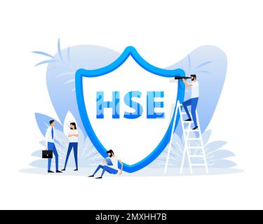 HSE banner web icon vector illustration for Health Safety Environment ...
