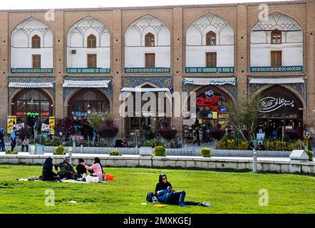 Imam Square, Meydan-e Emam, centre of the city of Isfahan and the ...