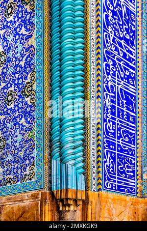 Faience Mosaics, Masjid-e Imam Mosque, Isfahan, Isfahan, Iran, Asia ...