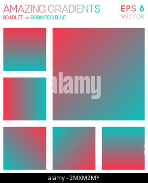 Colorful gradients in turquoise blue, purple heart color tones. Alive ...