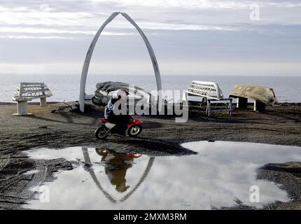 Whale Bone Arch in Barrow, Alaska Stock Photo - Alamy