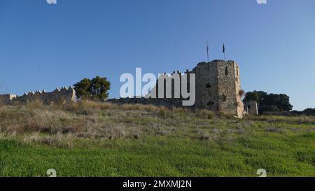 Courtyard of Antipatris, Tel Afek, Israel. Also known as Binar Bashi ...