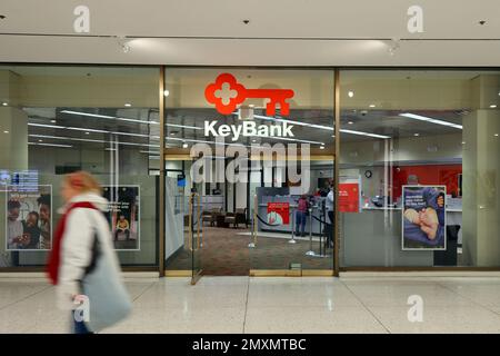 A person walks past the New York Stock Exchange in the Financial ...