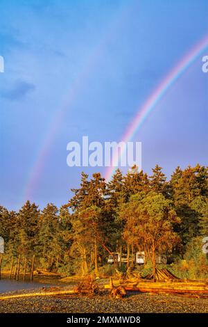 Pacific Northwest natural rainbow (2014 Stock Photo - Alamy