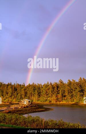 Pacific Northwest natural rainbow (2014 Stock Photo - Alamy