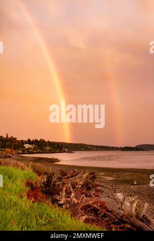 Pacific Northwest natural rainbow (2014 Stock Photo - Alamy