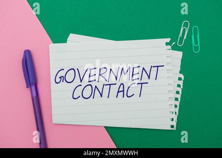 Conceptual display Government Contact. Business concept debt security ...