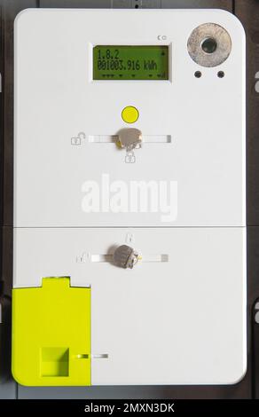 Domestic digital economy 7 electricity meter and analog time clock ...