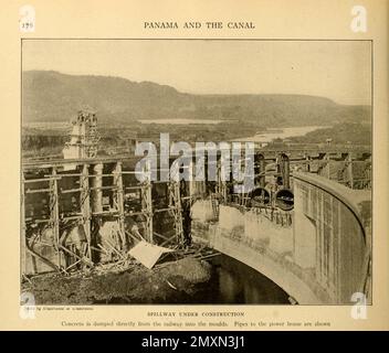 PANAMA : Digging the spillway at Gatun Dam, Panama Canal Zone , 1910 ...