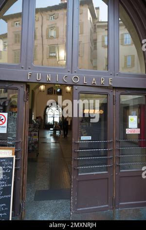 Italy, Bergamo, Funicolare railway station Stock Photo - Alamy