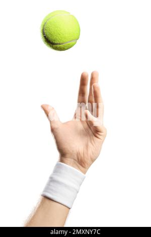 Hand throwing match isolated on white Stock Photo - Alamy