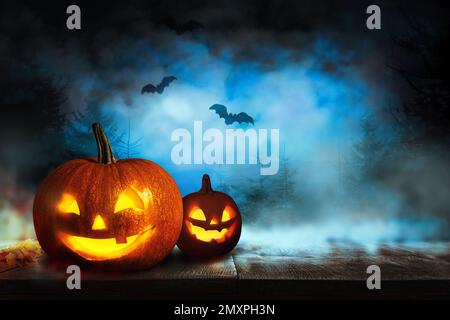 Bats flying in the forest on halloween night Stock Photo - Alamy