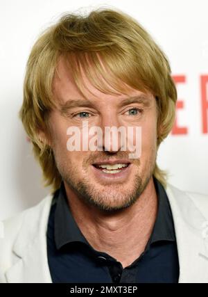 Owen Wilson, a cast member in "Masterminds," poses at the premiere of ...