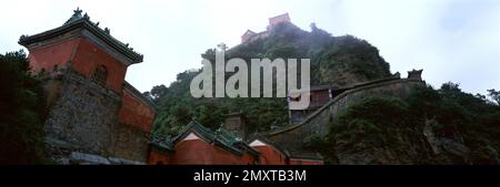 Beautiful architecture in Ancient Wudang temple, WudangShan, China ...