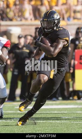 Missouri running back Damarea Crockett runs upfield during the first ...