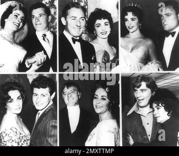 From left, Michael Wilding, Elizabeth Taylor, with their son Michael ...