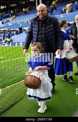 The Everton Toffee Lady ahead of the Premier League match at Goodison ...