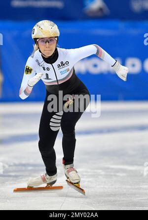 Dresden, Germany. 04th Feb, 2023. Short track: World Cup, 1000 m, women ...