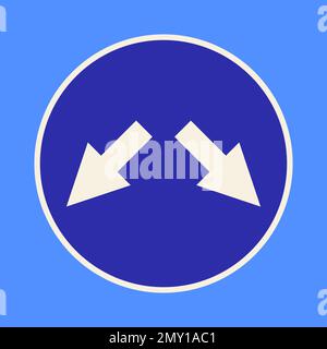 Icon obstacle avoidance on the left. Vector clipart Stock Vector Image ...