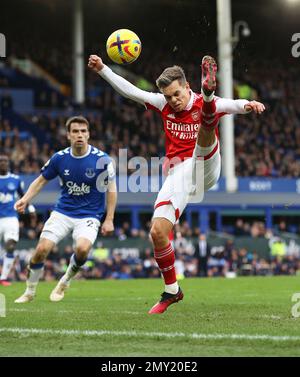 Leandro Trossard of Arsenal in action during the Premier League match ...