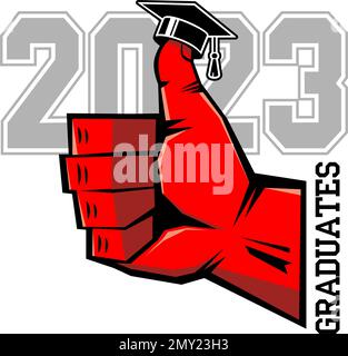 2023 class graduate header. The concept of decorate congratulation for ...