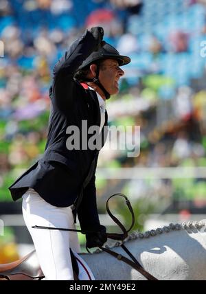 France's Philippe Rozier, riding Rahotep De Toscane, competes in the ...