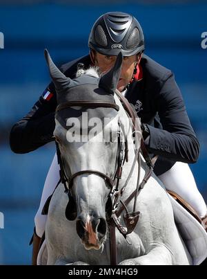 France's Philippe Rozier, riding Rahotep De Toscane, competes in the ...