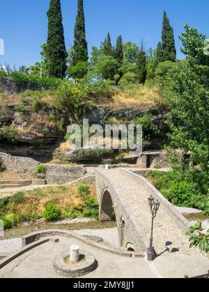 Old Ribnica River Bridge, Podgorica Stock Photo - Alamy
