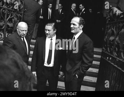 Heavyweight champion Rocky Marciano (center), with his wife Barbara ...