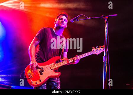 Corey Britz of Bush seen at PNC Pavillion at Riverbend on Saturday ...